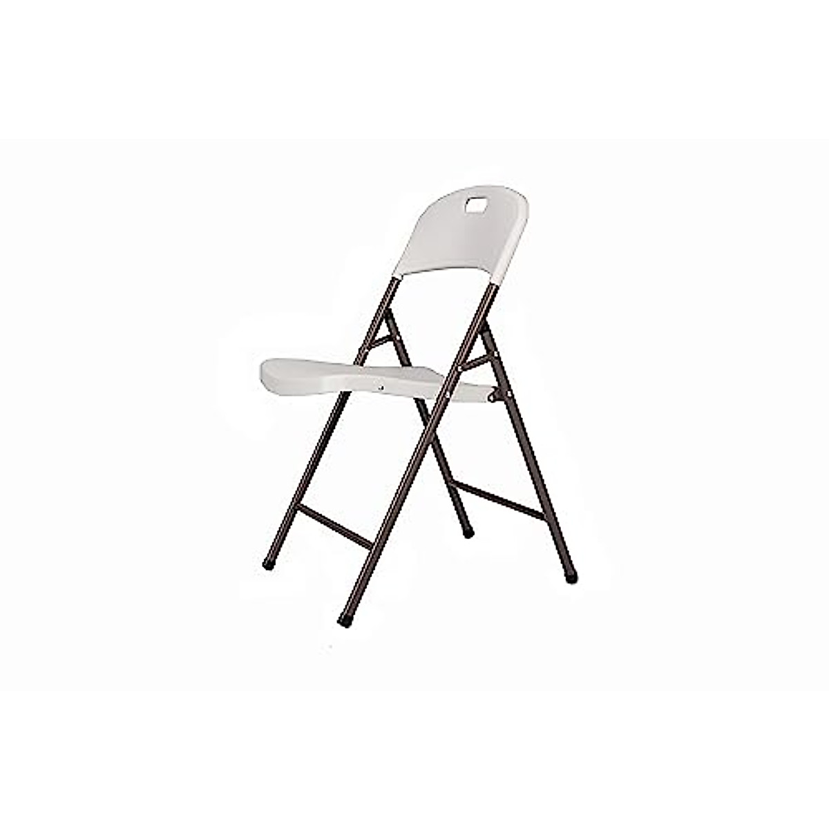EDEBIBY Folding Plastic Chair with 350-Pound Capacity - 6-Pack, Commercial Grade Folding Chair，White (White, 6-Picks)