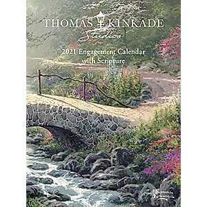 Thomas Kinkade Studios 2021 Engagement Calendar with Scripture