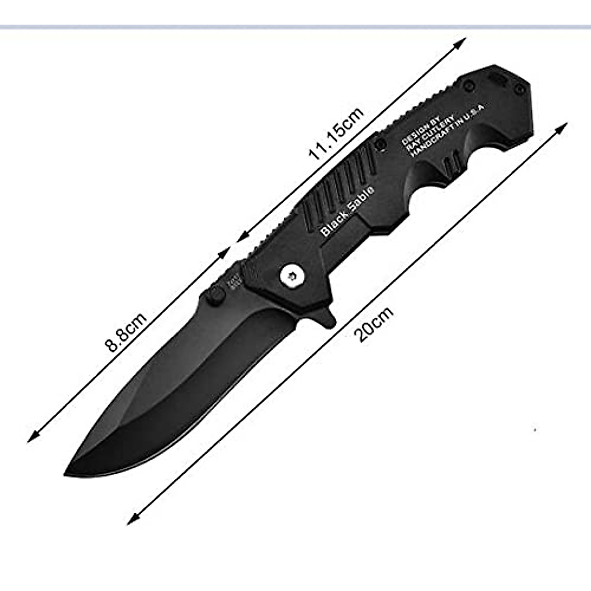DOOM BLADE 7.87" EDC Cool Sharp Tactical Folding Pocket Knife,Spring Assisted Opening Knifes with Liner Lock,Pocketclip - Best Camping Fishing Hiking Survival Knife