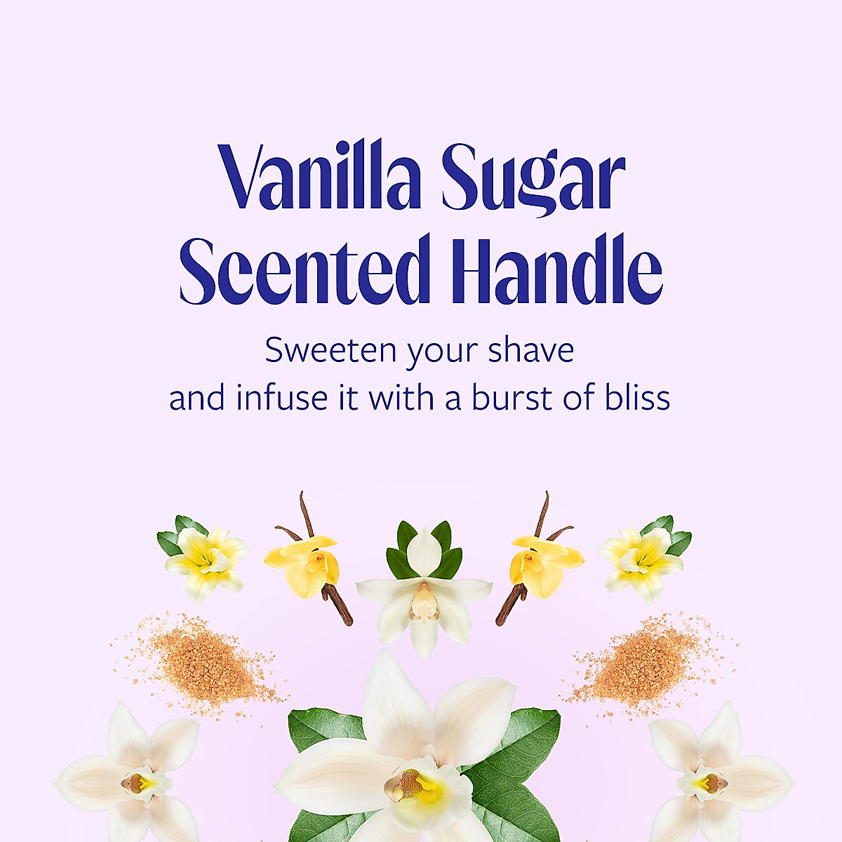 Skintimate Warm Vanilla Sugar Disposable Razor for Women, Gently Exfoliates, Four Blades are Designed to Prevent Nicks and Cuts, 3 Count (Pack of 1)