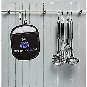 Ina Fans Gift Ina Inspired How Bad Can That Be Baking Oven Pads Pot Holder with Pocket (How Bad can That be)