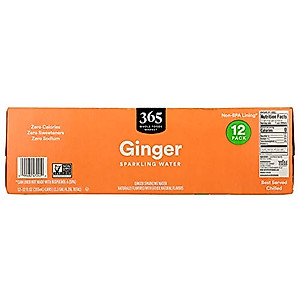 365 by Whole Foods Market, Sparkling Ginger Water 12Pk Cans, 12 Fl Oz