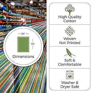 Pure Country Weavers Masonic Gold Square and Compass Blanket - Personalized - Custom Gift Tapestry Throw Woven from Cotton - Made in The USA (72x54)