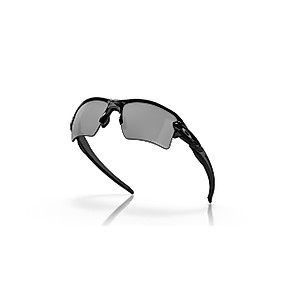 Oakley Men's Oo9188 Flak 2.0 XL Rectangular Sunglasses, Polished Black/Prizm Black Polarized, 59 mm