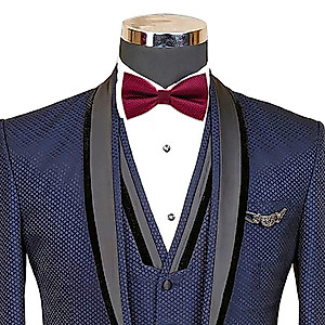 AUSKY 8 PACKS Elegant Adjustable Pre-tied bow ties for Men Boys (Mixed color)