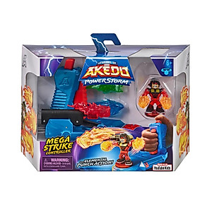 Legends of Akedo Powerstorm Mega Strike Controller with Elemental Punch Action |Turbo Chux Action Figure | Amazon Exclusive