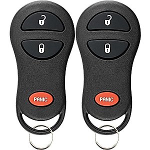 KeylessOption Keyless Entry Remote Control Car Key Fob Replacement for 56045497 (Pack of 2)