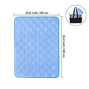 Topwon Quilted Changing Pad Waterproof, Crib Mattress Pad Liner,Comfy and Soft Foldable Mattresses 23'' x 31'' Protection for Kids, Adults, Elderly | Liquid, Urine, Accidents (Pack of 1)