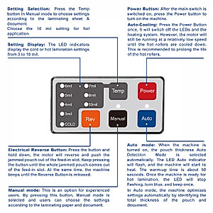 SINCHI Auto Sense, 3-10 mil, 13-inch Laminating Machine for Business/ Office/ School, 50-Second Warm-up Never-Jam Heavy Duty Thermal Laminator Machine 11x17, for foils as Well