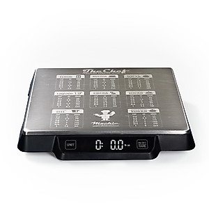 NUTRA TRACK, Best: Food Scale, Digital Kitchen Scale Stainless Weight in Grams and Ounces for Baking Cooking and Meal Prep 33lb 1g Easily Read w/Oversized Containers Baking Conversions an American Co