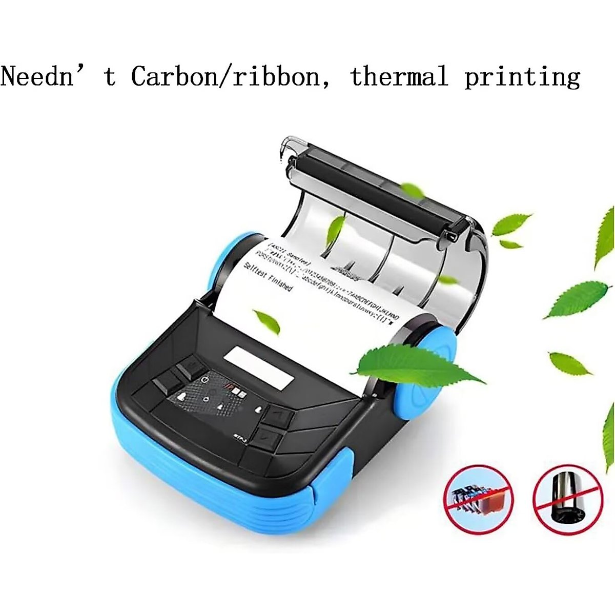 GZGYNADAST NOT for iOS/ipad/MAC/iPod, only Compatible with Android/Windows,80mm Portable Bluetooth Receipt Thermal Printer Wireless Ticket Bill Invoice pos Printer for Small Business