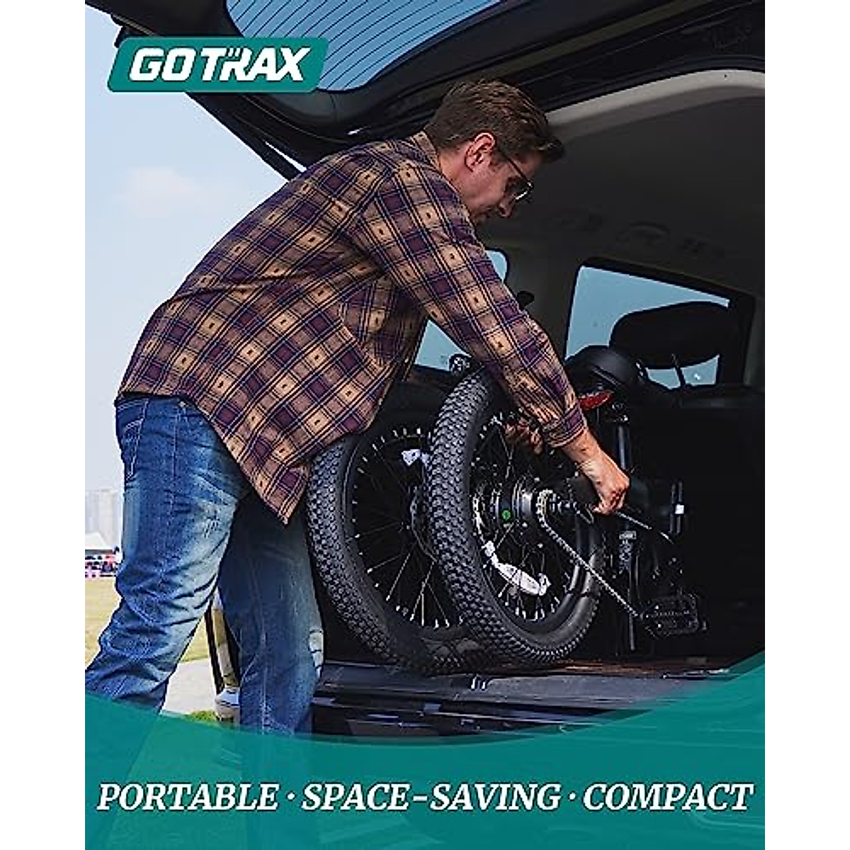 Gotrax F1 20" Folding Electric Bike for Adults, 20Mph Power by 350W, Weighs Only 45lbs, 48V Removable Battery and Smart LCD Display, 5 Pedal-Assist Levels, Suitable for Leisure Riding &Commuting White