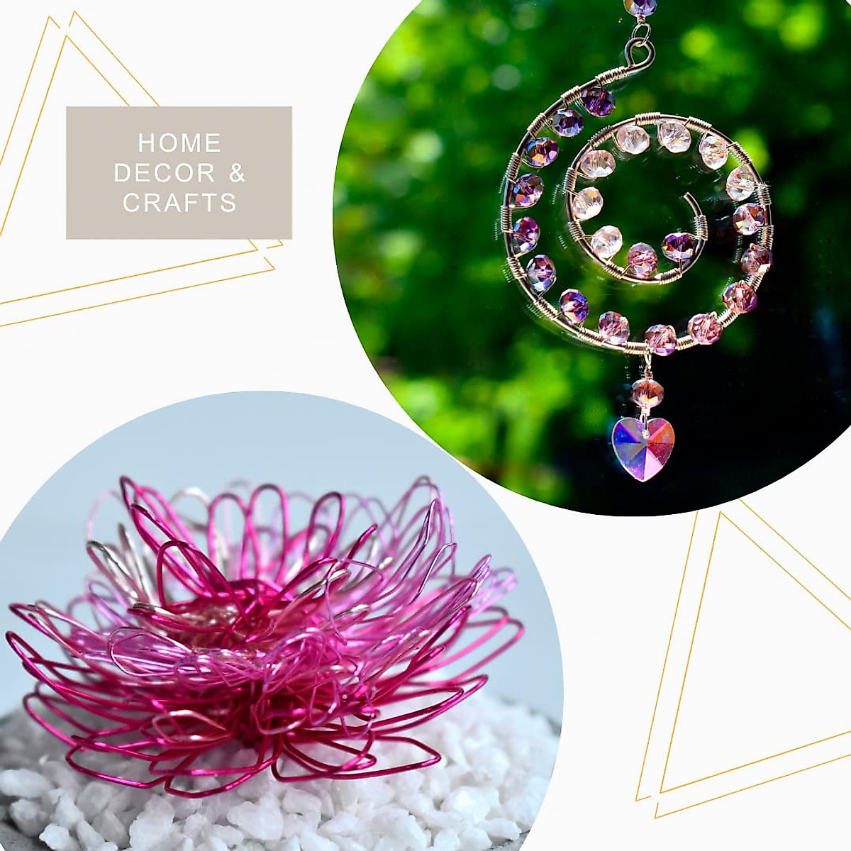 Artistic Wire, 18 Gauge Tarnish Resistant Tinned Copper Craft Jewelry Wrapping Wire, Silver Color, 10 yd