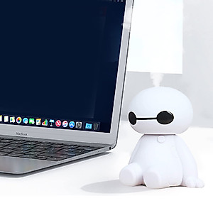 INVODA Humidifiers Portable Small Cool Mist Humidifiers Mini USB Personal Desktop Humidifiers for Travel, Car, Office Room, Bedroom (White)