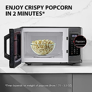 TOSHIBA ML-SEM23P(BS) Smart Countertop Microwave, Voice Control with Alexa, Free Recipes in APP, Kitchen Essentials, Mute Function & ECO Mode, 900W, 0.9 Cu Ft, With 10.6" Turntable, Black Stainless Steel