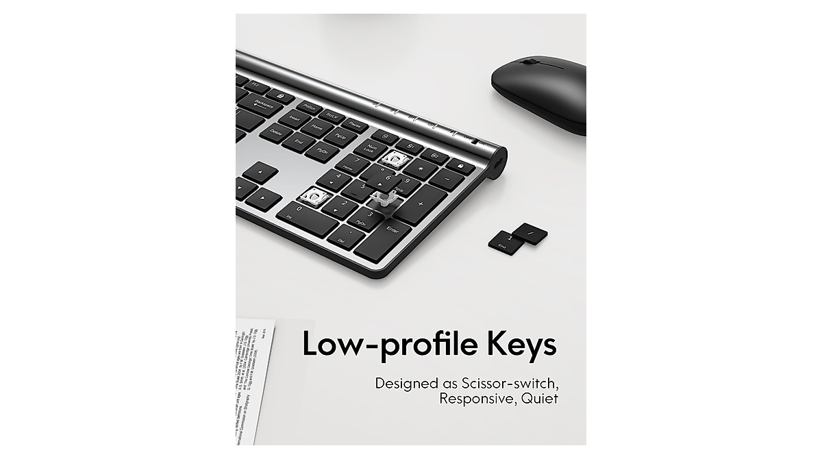 CHESONA Wireless Keyboard & Mouse Combo - Multi-Device Ready