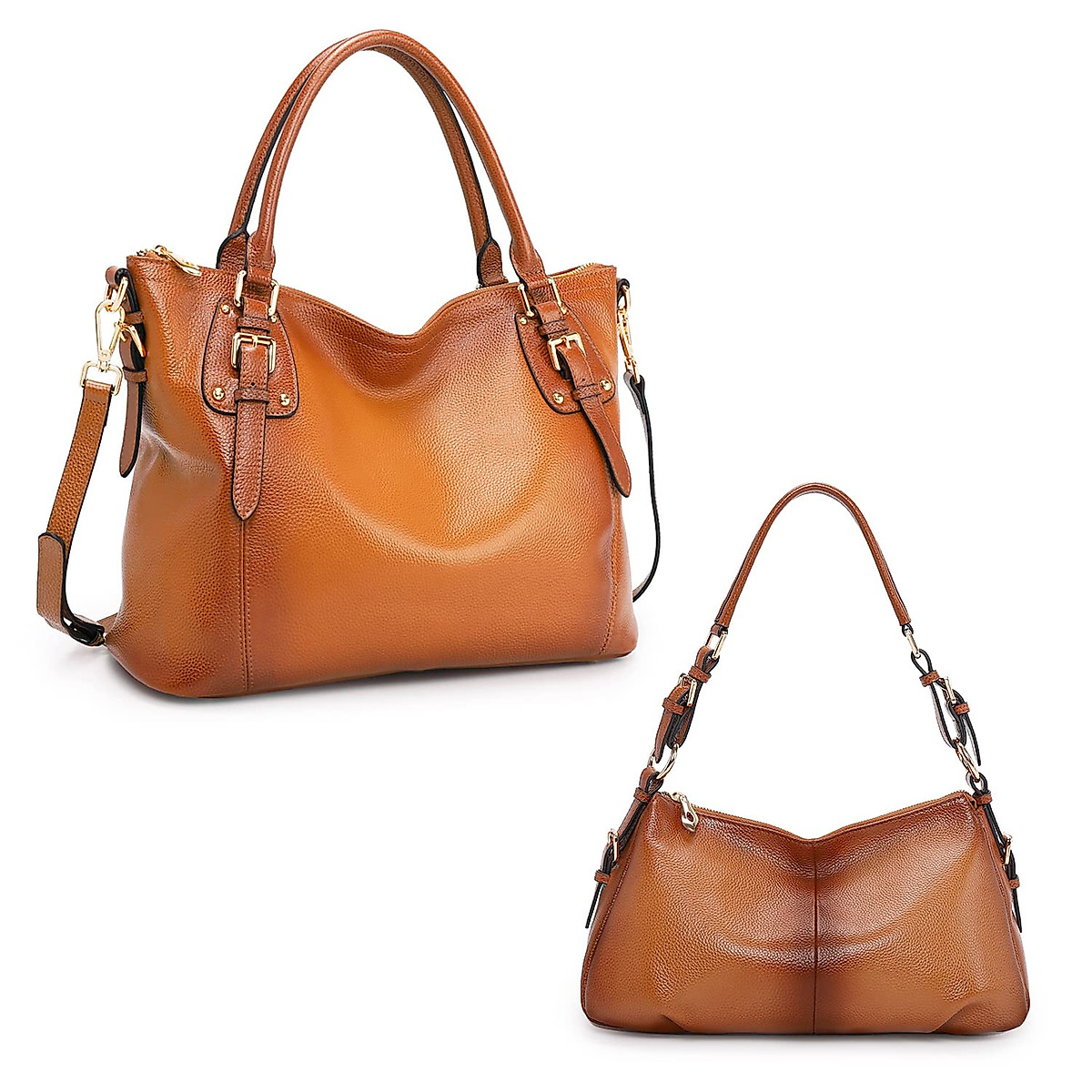 Kattee Women's Genuine Leather tote Handbags Shoulder Bag