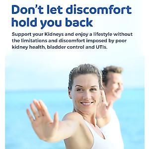 Kidney Cleanse Detox & Repair (Non-GMO) Support Urinary Tract and Bladder Control - Powerful VitaCran Cranberry Extract & Natural Herbs - Kidney Health Supplement - 60 Vegetarian Capsules (No Pills)