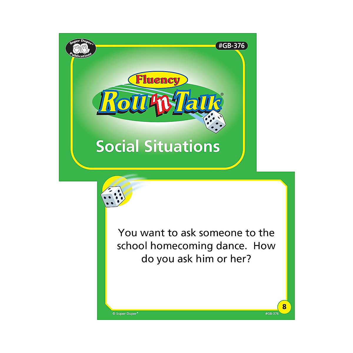 Super Duper Publications | Fluency Roll 'n Talk® Open-Ended Dice Game | Educational Learning Resource for Children