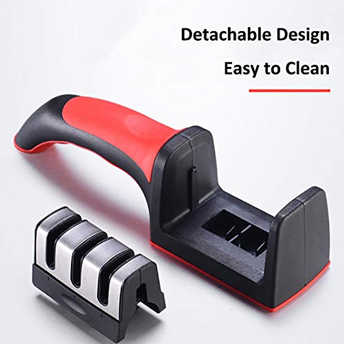 MICPANG Knife Sharpener 3 Stage Knife Sharpening Tool for Dull Steel, Paring, Chefs and Pocket Knives to Repair, Restore and Polish Blades