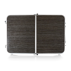 Concert Table Mini Portable Table, (Charcoal Wood Grain)