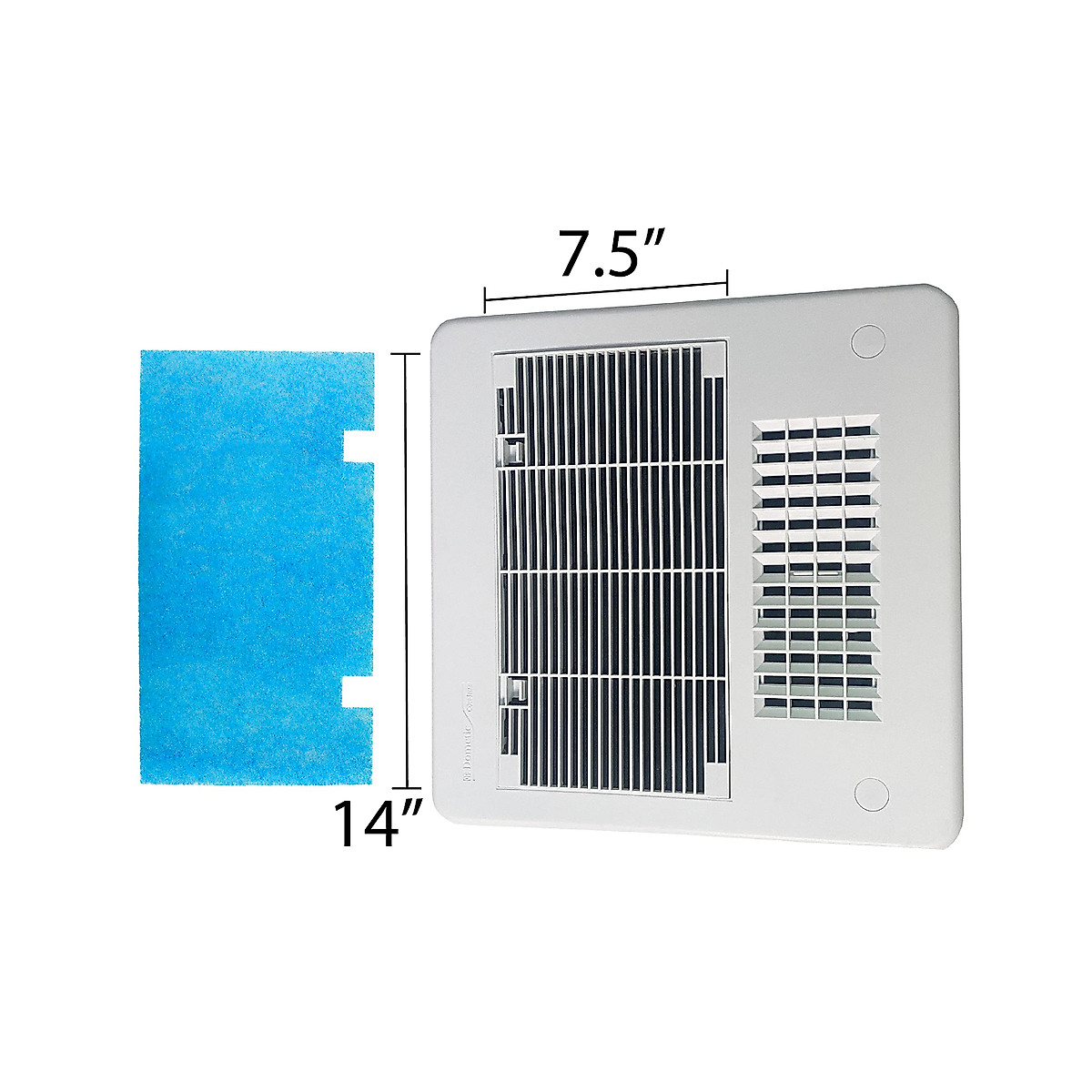 FilterTime RV FT-714 RV Air Filter 7.5”x14” AC Filter Replacement for Dometic Air Grille (1 filter per pack) MERV 6 Replaces Original Standard Air Filter | Made in USA…