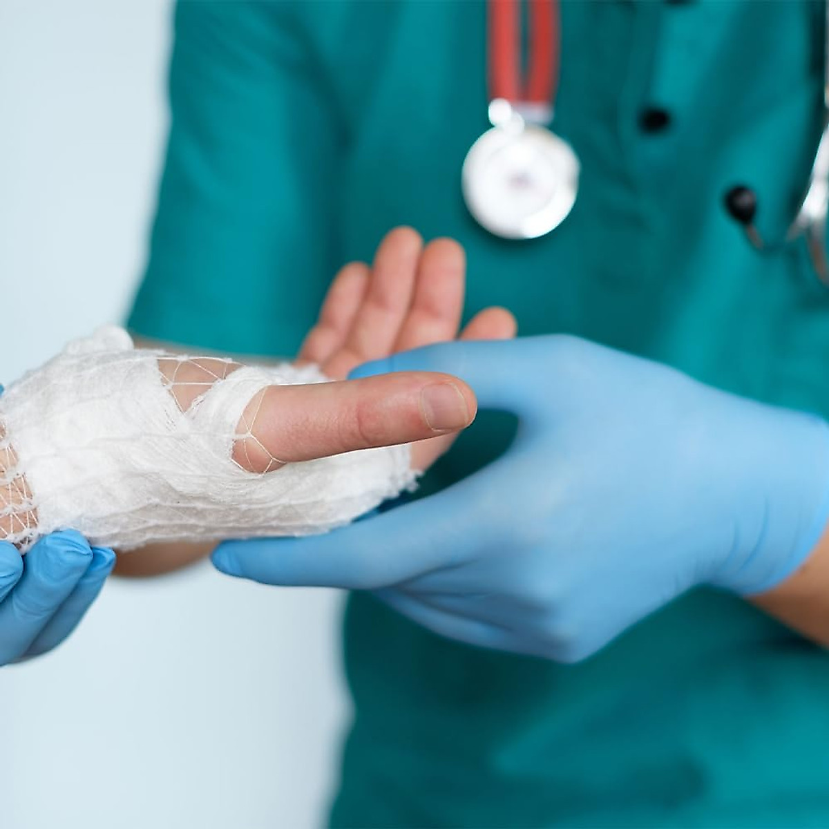 TRONEX XS - 2XL Nitrile Glove, Examination, Fingertip-Textured, Powder-Free, Blue (1000, X-Small)