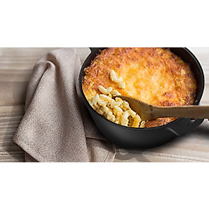 COMMERCIAL CHEF 5 Quart Cast Iron Dutch Oven with Dome Lid & Handles, Preseasoned