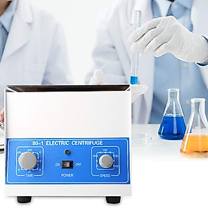 TOPQSC Electric Lab Benchtop Centrifuge, 4000rpm Speed Desktop Machine 6 Tubes x 20ml, with Timer 0-60min and Speed Control