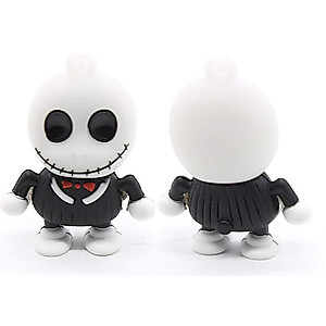 2.0 Jack Skellington Skeleton 128GB USB External Hard Drive Flash Thumb Drive Storage Device Cute Novelty Memory Stick U Disk Cartoon