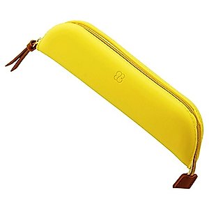 Lihit Lab A7730-5 Bloomin Tray Pen Case, Lemon Yellow