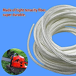 LETAYAR Recoil Starter Rope 5.0mm 10 Meters Gas Engine Pull Starter Replacement Recoil Pull Cord for Lawnmower Chainsaw Generator