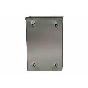 Stainless Steel Enclosure - 24" x 24" x 12" - Flip Cover Lid - Natural Finish - N3R