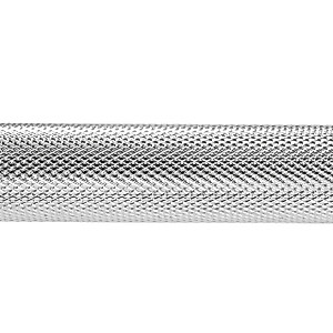 Sunny Health & Fitness 60 Inch Threaded Chrome Barbell Bar, 1 Inch Barbell Diameter with Ring Collars - STBB-60