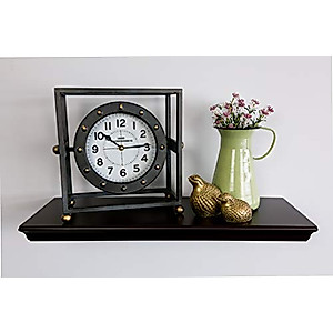 kieragrace Bristol Aston Floating Shelf – Espresso Brown, 24", Matte Finish