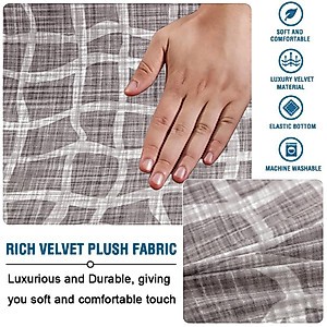 CRFATOP Printed Mid Century Modern Dining Chair Slipcovers Stretch Shell Chair Cover Lounge Armless Chair Cover for Kitchen, Office, Dining Room and Living Room, Set of 2,03