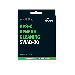 UES APSC-30 APS-C Swab Value Package - Compatible with Sony, Nikon, Canon DSLR Reflex & Mirrorless Digital Cameras CCD & CMOS APS C Type Sensor Clean (30 X 16mm Swabs)