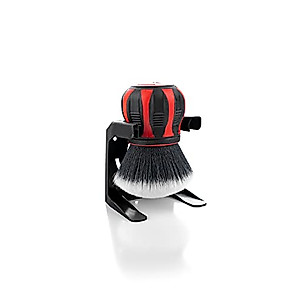 Detail Factory - Curveball XL Synthetic Brush - Ultra Soft Bristles, Comes with Storage Rack, Covers Large Area Inside or Outside Vehicles, Red