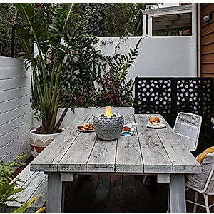 Tabletop Fire Pit Indoor,Tabletop Fireplace Concrete, Pineapple Shape Small Fire Bowl, Portable Tabletop Fire Pit (Grey)