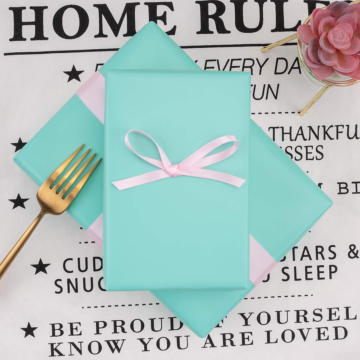 RUSPEPA Mint Wrapping Paper Solid Color for Wedding, Birthday, Shower, Congrats, and Holiday - 30 inches x 32.8 feet