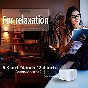 Magicteam Sound Machines White Noise Machine with 20 Non Looping Natural Soothing Sounds and Memory Function 32 Levels of Volume Powered by AC or USB and Sleep Sound Timer Therapy for Baby Kids Adults