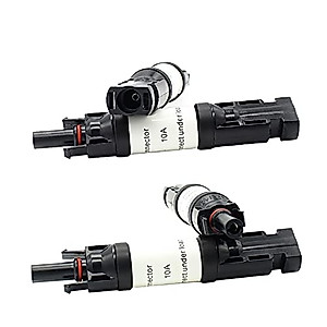 HALONE 1Pcs 10A Solar PV in-line Diode Connector Solar Panel Cable Connectors