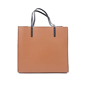 Marc Jacobs M0016131 Chocolate Truffle With Gold Hardware Women's Grind Color Block Large Tote Bag