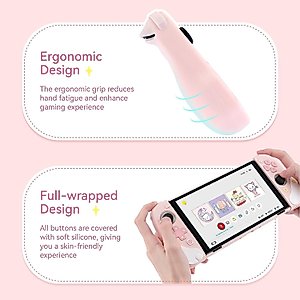 GeekShare Protective Case Compatible with Nintendo Switch OLED Console - Slim Cover Case with Ergonomic Design for Switch Model- Star Wings (For OLED Model)