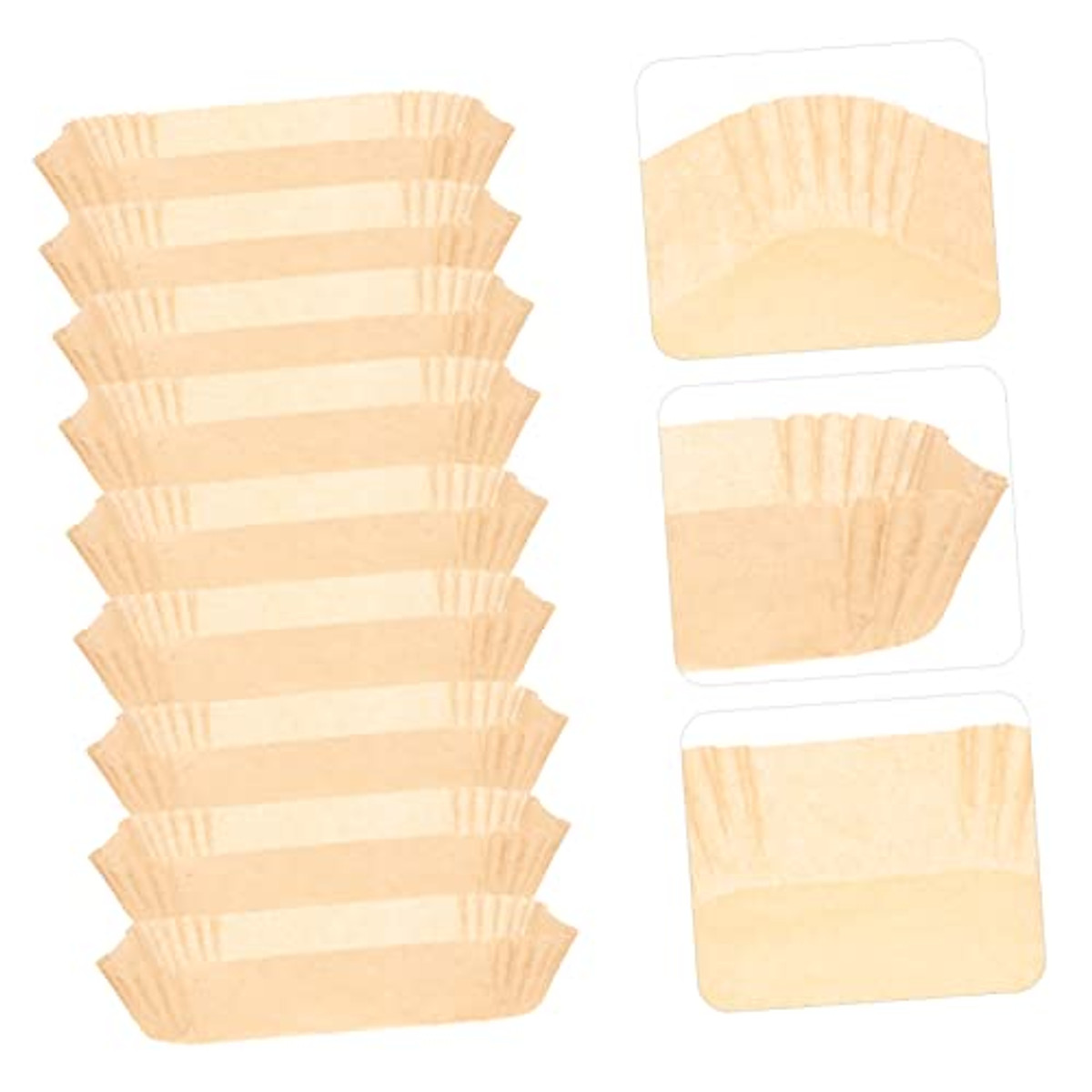 UPKOCH 100pcs Air Fryer Liner Disposable Underpads Round Parchment Paper Square Baking Pan Oven Baking Accessories Air Fryer Liner Trays Parchment Paper for Baking Air Fryer Accessories