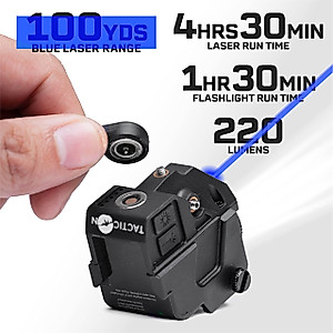 Firefly V2 Flashlight Laser Sight | Strobe Function | Combat Veteran Owned Company | Pistols | Rifles | 220 Lumens | Magnetic Charging | Laser Flashlight Combo for Handgun Pistol Hand Gun | Gun Light