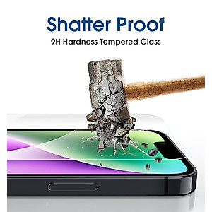 amFilm Screen Protector OneTouch for iPhone 14 Plus 6.7" 2022 iPhone 13 Pro Max 6.7" 2021 with Easy Installation Kit, Full Coverage Case Friendly, Tempered Glass, 2 Pack