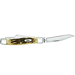 Case Medium Amberbone CV Stockman Pocket Knife, Chrome
