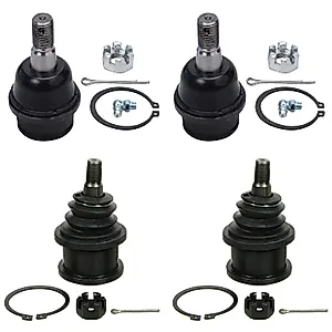 Detroit Axle - 4 Front Ball Joints for Ford F-150 F-250 Expedition Lincoln Navigator Upper and Lower Ball Joints Replacement
