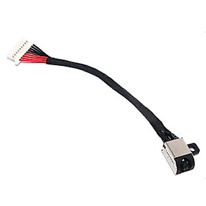 Zahara 9PIN DC in Power Jack Cable Plug in Charging Port Socket for Dell Inspiron 15 7591 7590 / Vostro 15 7590 / P83F P83F001 048JWV 48JWV（9cm/ 3.5inches）(not fit for Dell Inspiron 2-in-1 Series)
